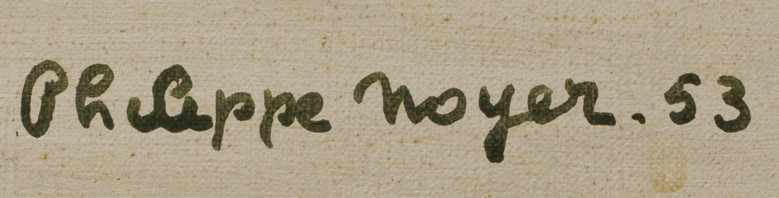 Philippe Henri Noyer | Young Boy with Black Birds (1953) | MutualArt