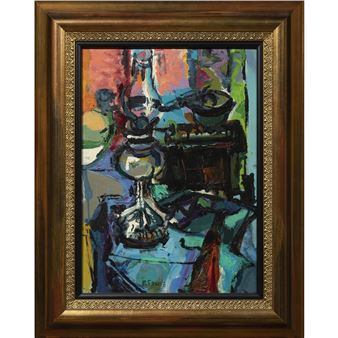 Robert Frame | Still life with flowers (Circa 1995) | MutualArt