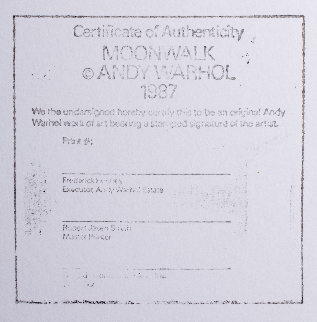 Andy Warhol | Moonwalk (1987) | MutualArt