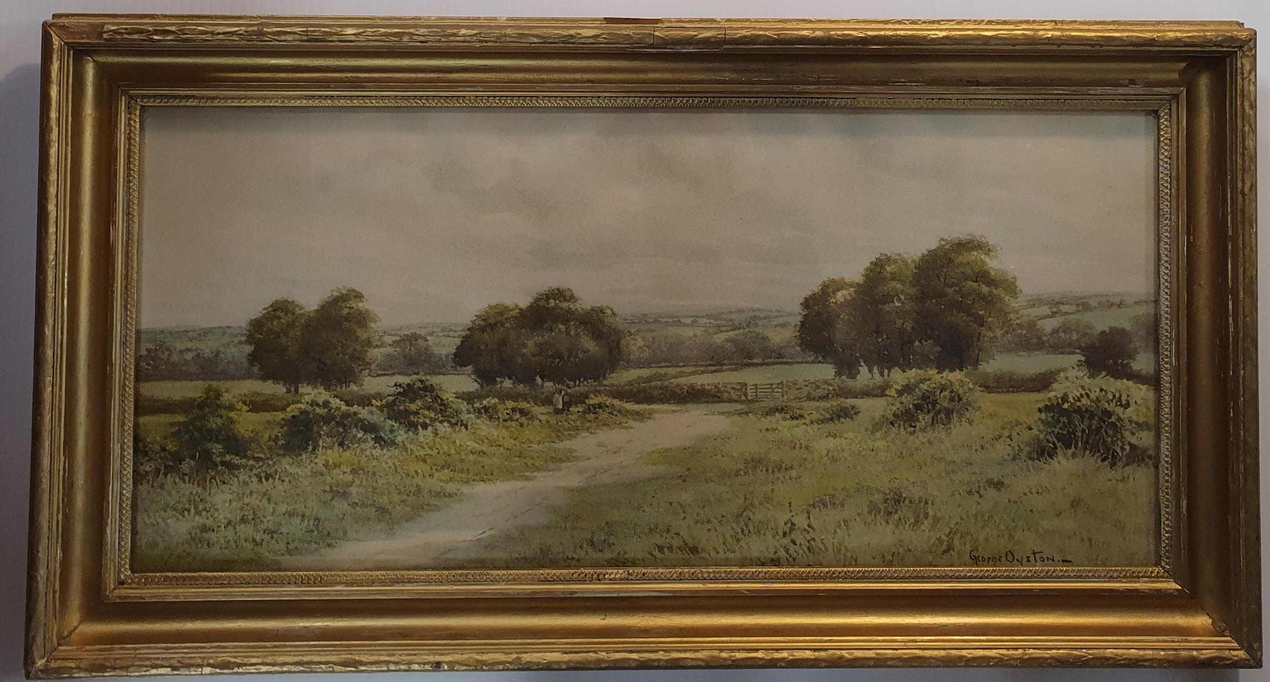 George Oyston | people walking down a path | MutualArt