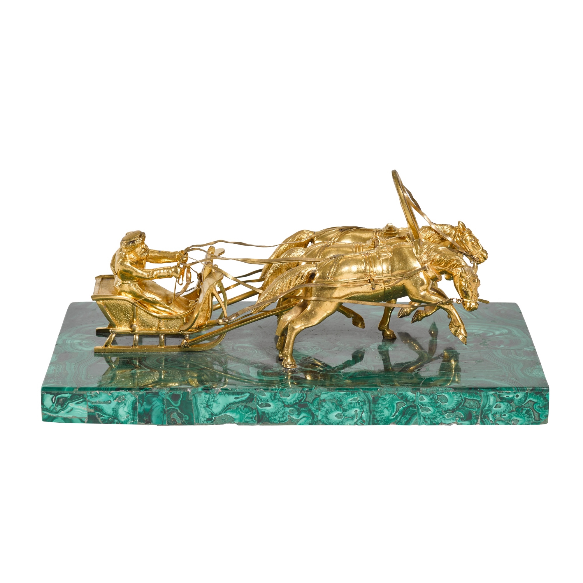 Russian School, 19th Century | A Russian ormolu and malachite model of ...