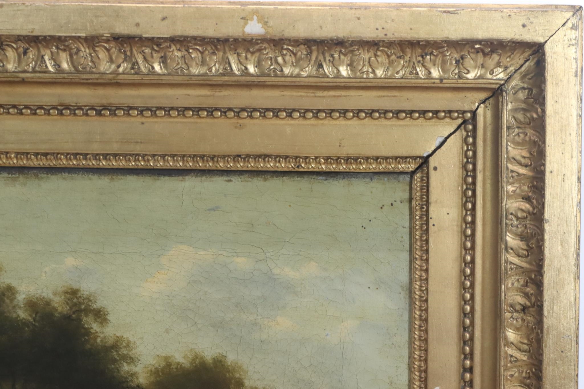 Barbizon School | Barbizon School style landscape with towering trees ...