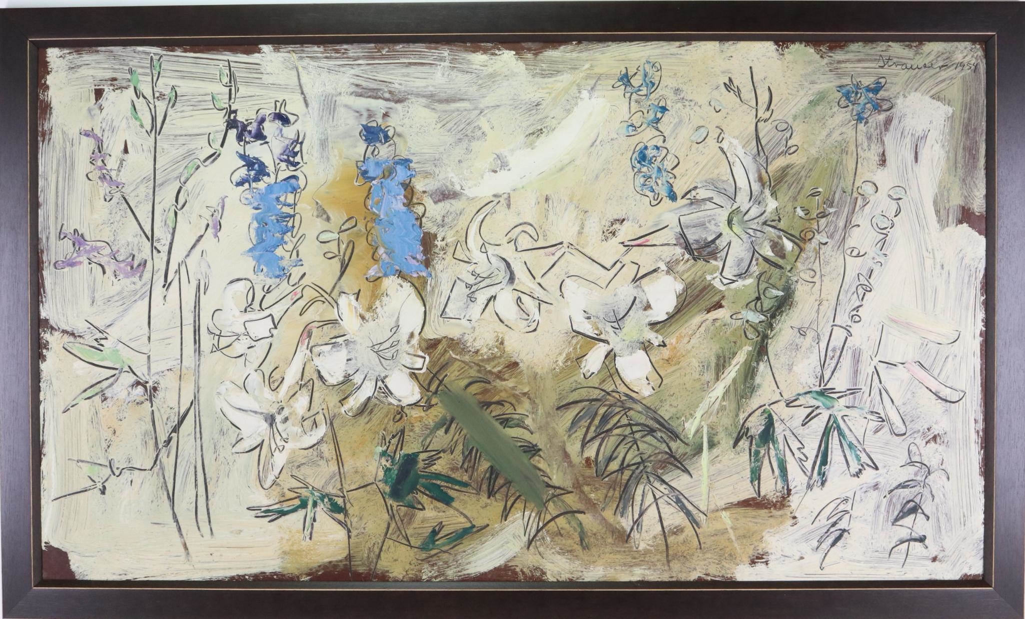 Sterling Boyd Strauser | Panoramic floral still life | MutualArt