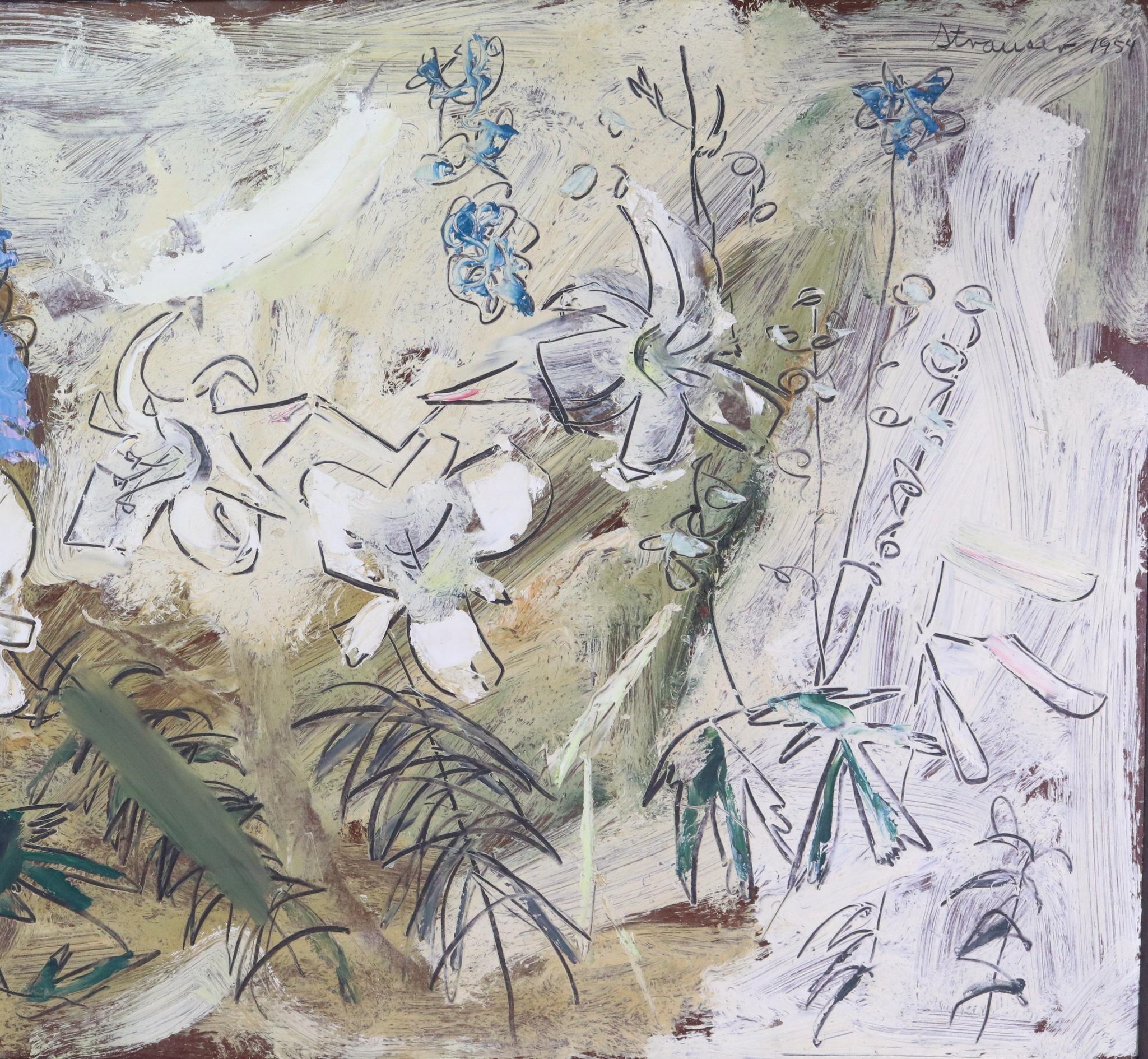 Sterling Boyd Strauser | Panoramic floral still life | MutualArt