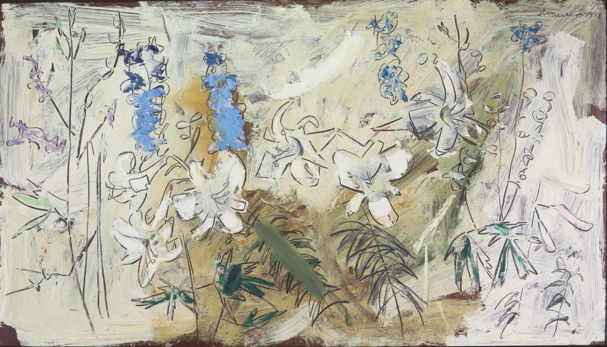 Sterling Boyd Strauser | Panoramic floral still life | MutualArt