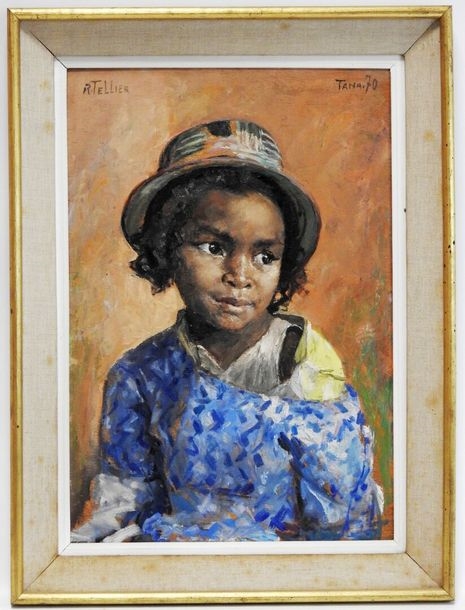 Raymond Tellier | The young girl of the market of Tananarive | MutualArt