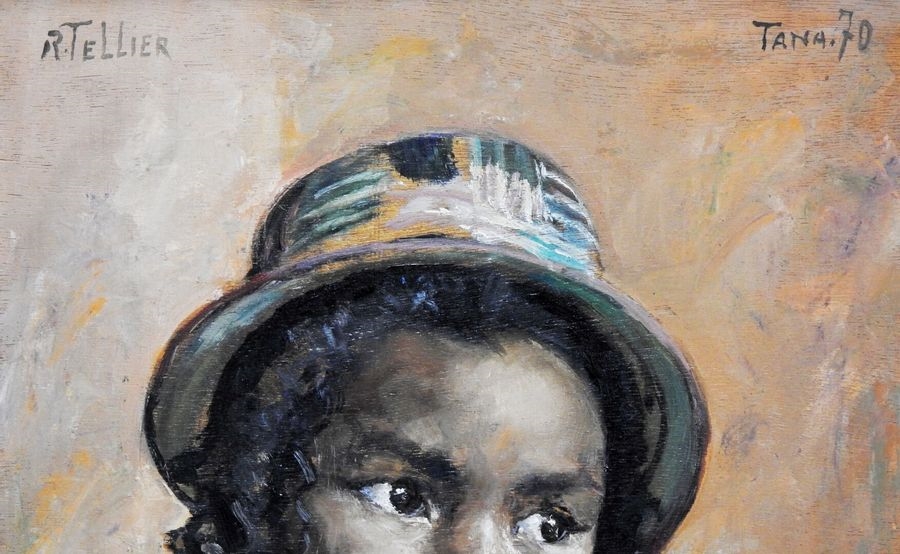 Raymond Tellier | The young girl of the market of Tananarive | MutualArt