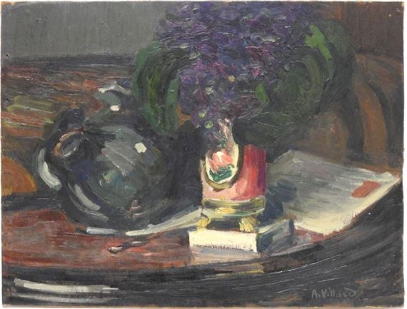 Antoine Villard | The bouquet of violets (1910) | MutualArt