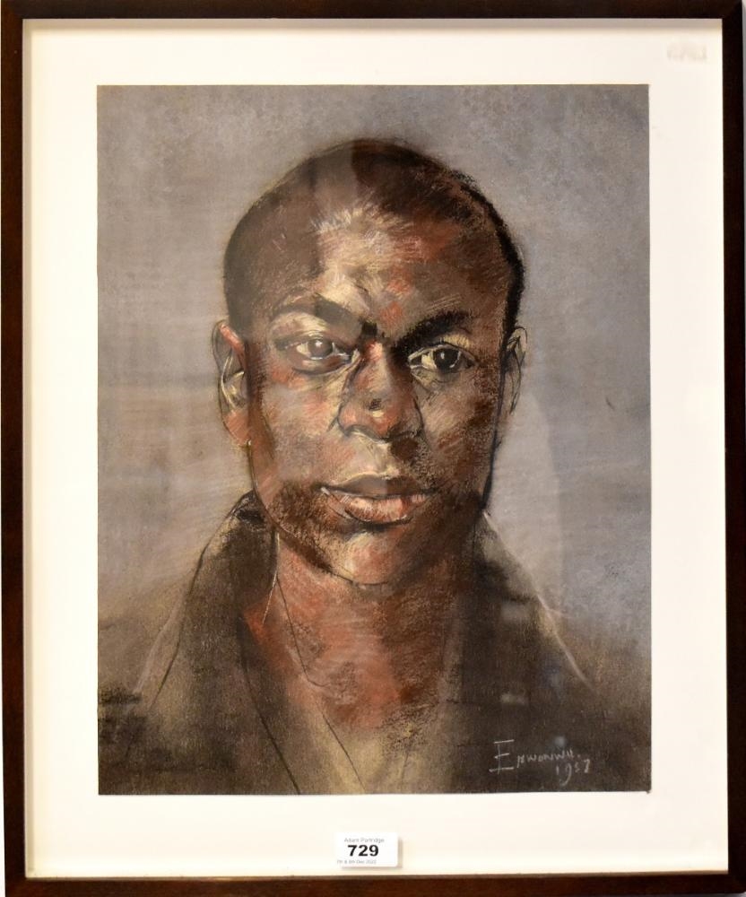 Ben Enwonwu | head and shoulders portrait of a young man | MutualArt