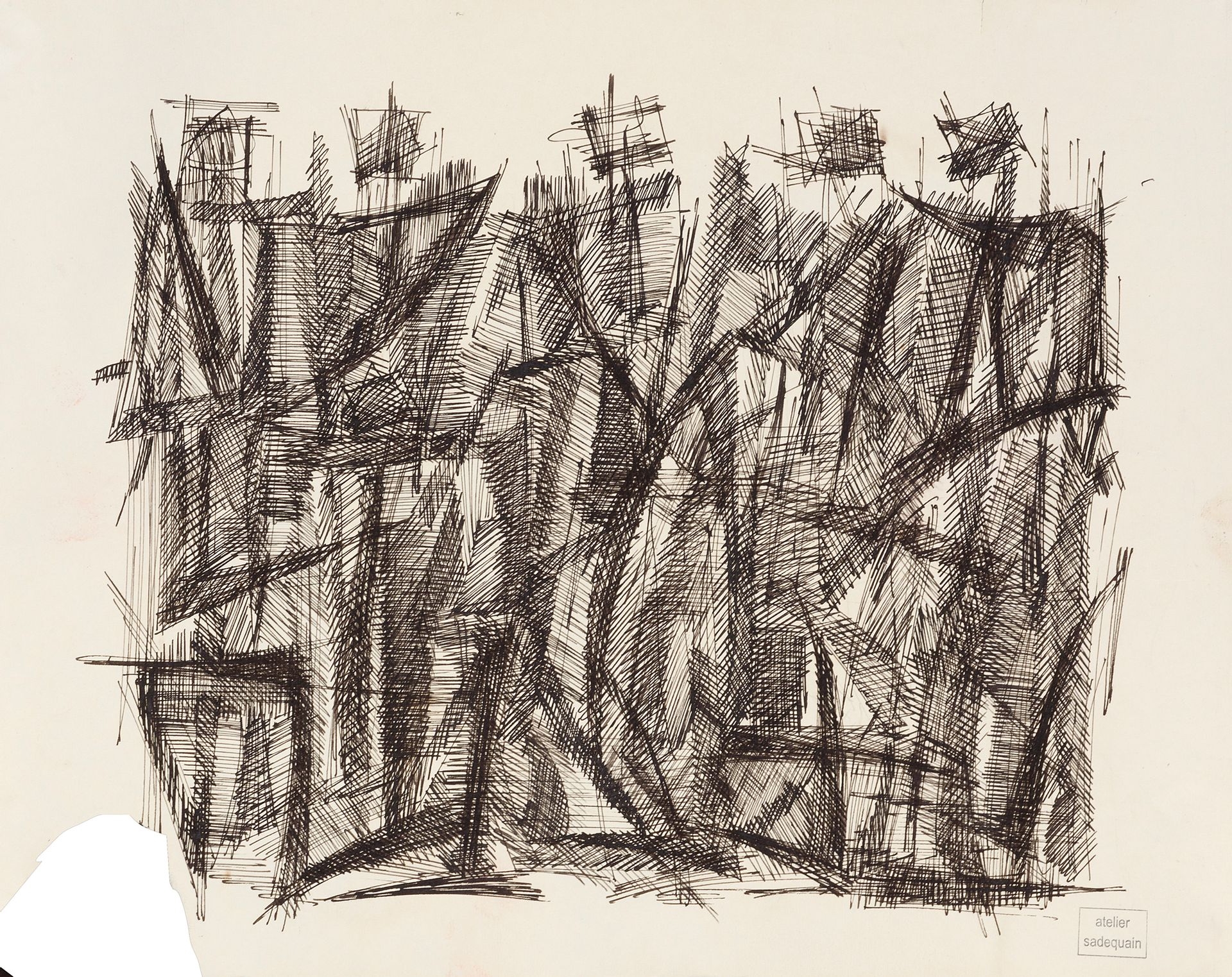 Syed Sadequain Ahmed Naqvi | Meeting of characters | MutualArt