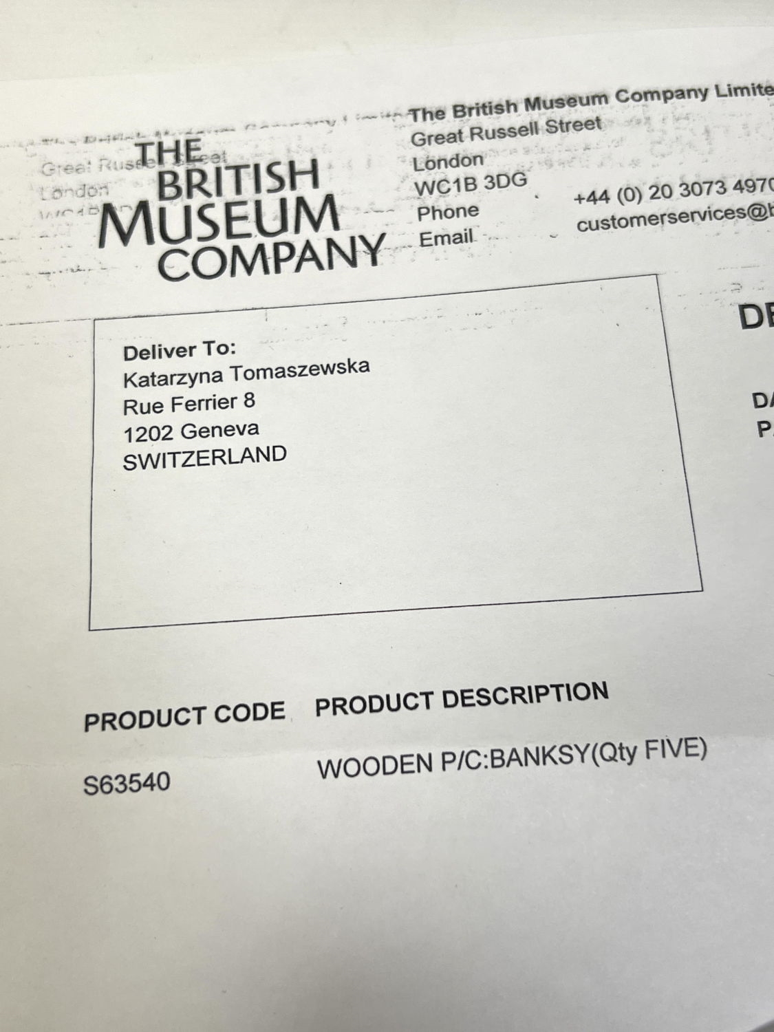 Banksy | Banksy Peckham Rock 2005 with original receipt (2005) | MutualArt