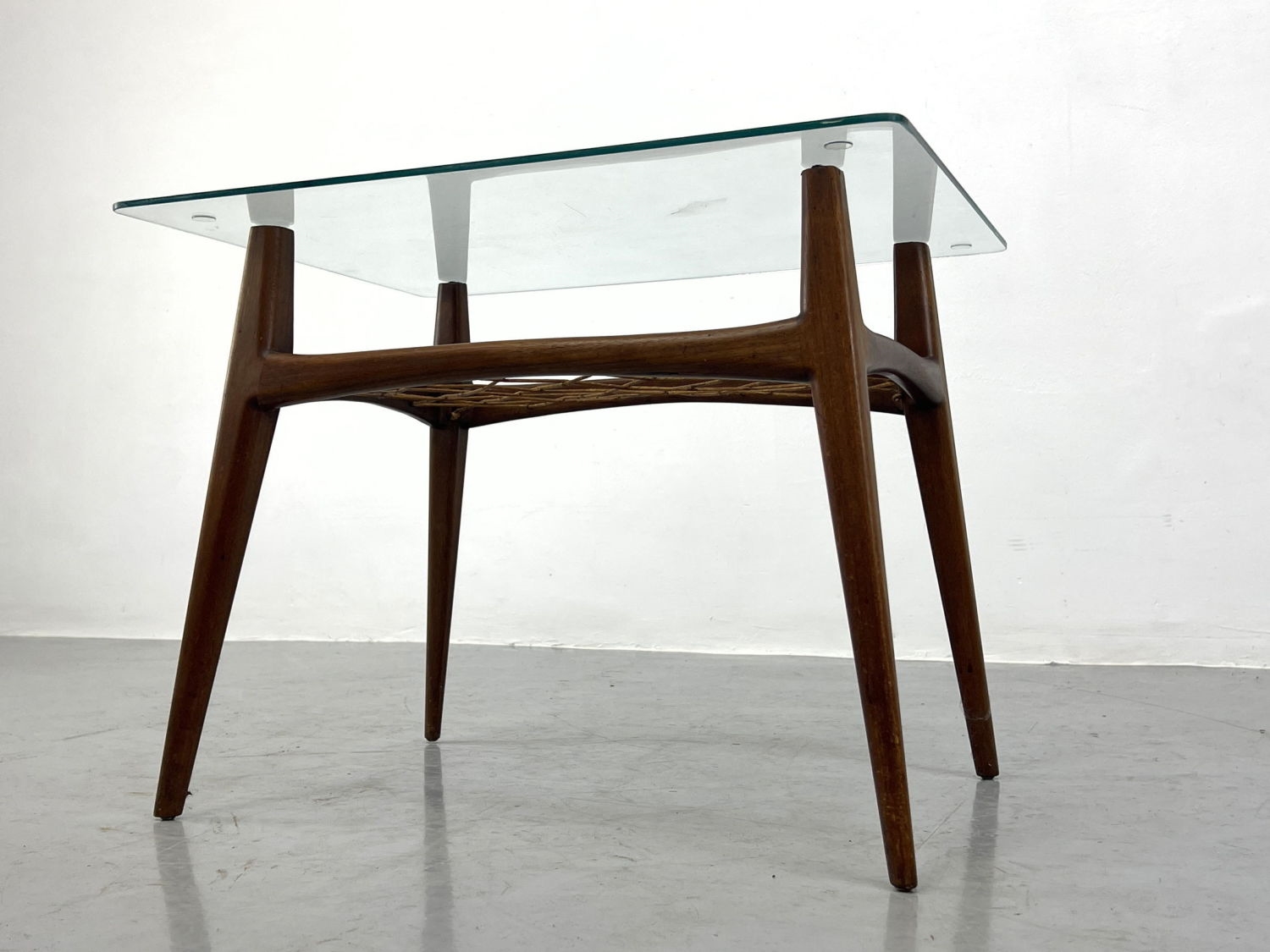 Gio Ponti | Gio Ponti style Glass Top Side Table | MutualArt