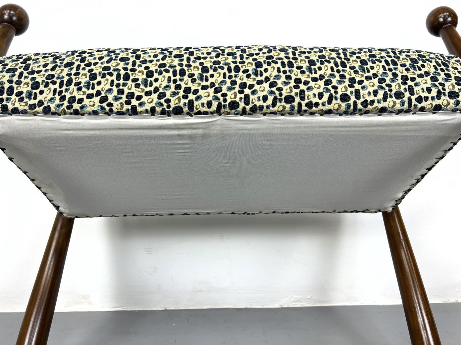 Jean Royère | Jean Royere style Drumstick Leg Bench | MutualArt