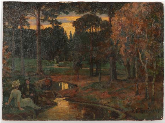 Kurt Von Rozynski | Rast am Bach | MutualArt