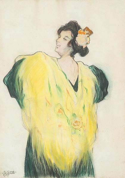 Francisco Javier Gosé | Chula con mantilla amarilla | MutualArt