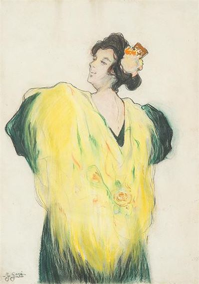 Francisco Javier Gosé | Chula con mantilla amarilla | MutualArt