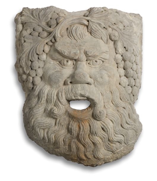 French School, 17th Century | LARGE BACCHUS FOUNTAIN MASK in sculpted ...