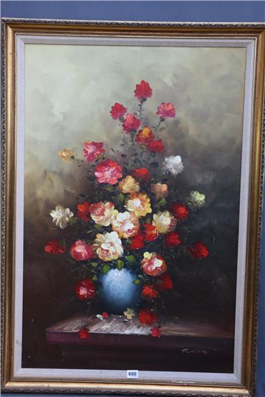 Robert Bruce Cox | still life vase of flowers | MutualArt