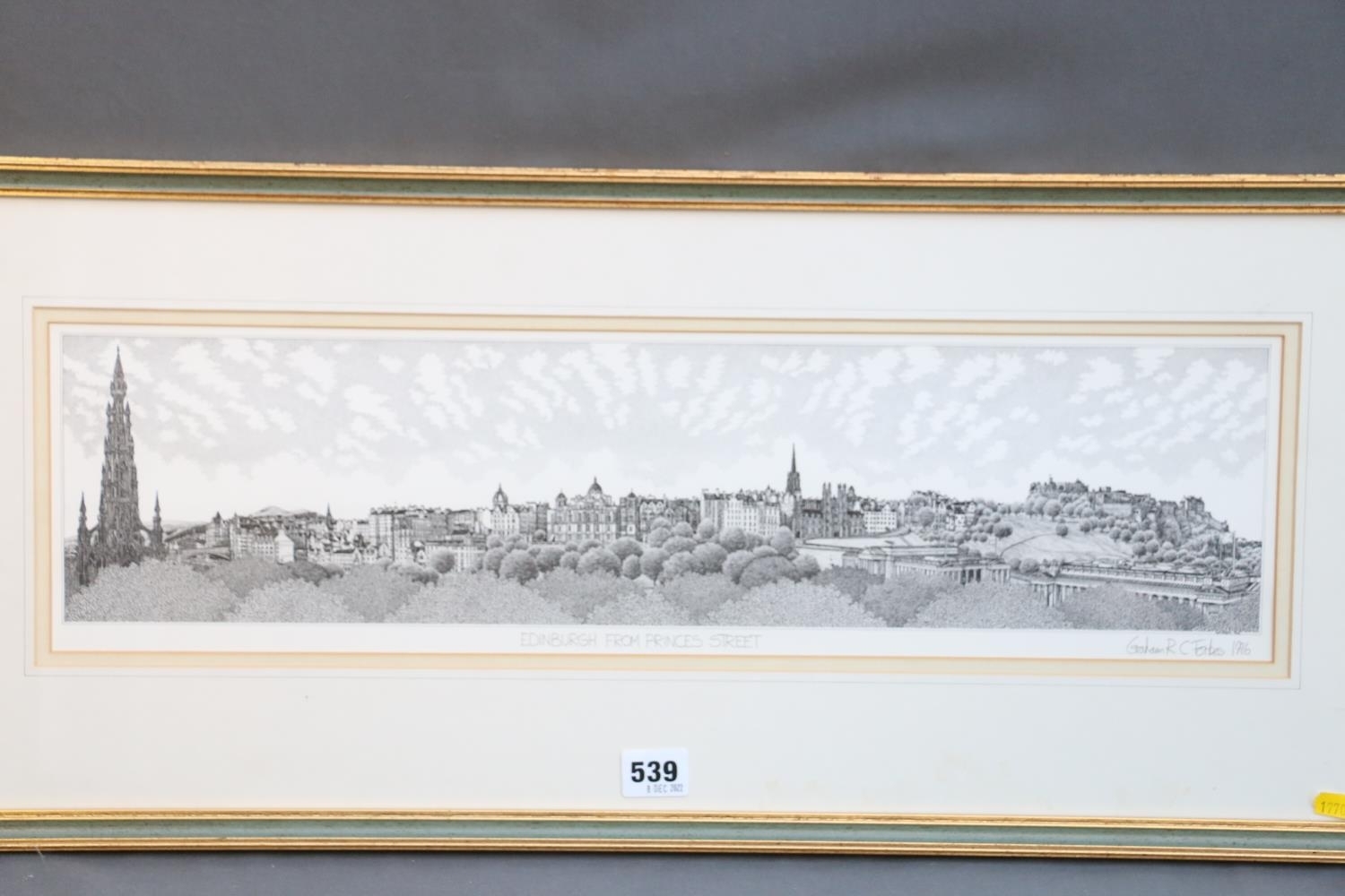 Graham R. C. Forbes | Edinburgh from Princes Street (1986) | MutualArt