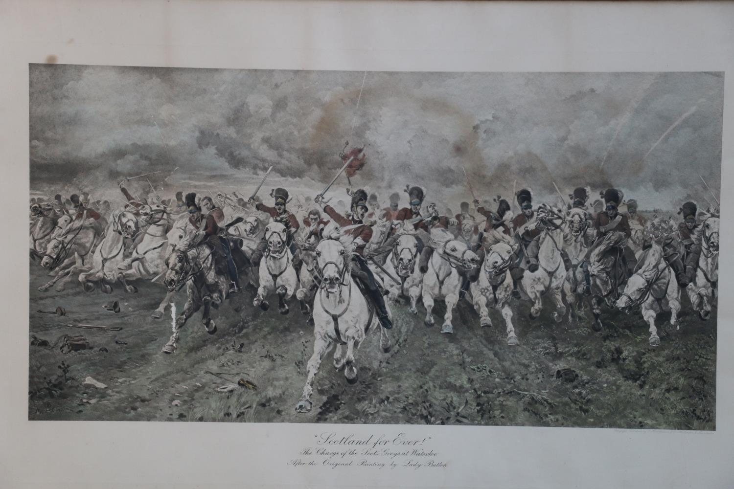 Lady Butler | Scotland For Ever! The Charge of Scots Greys at Waterloo ...
