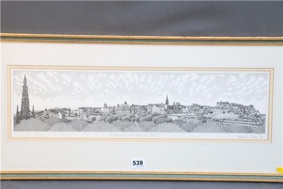 Graham R. C. Forbes | Edinburgh from Princes Street (1986) | MutualArt
