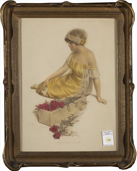 Bessie Pease Gutmann | The Message of the Roses | MutualArt