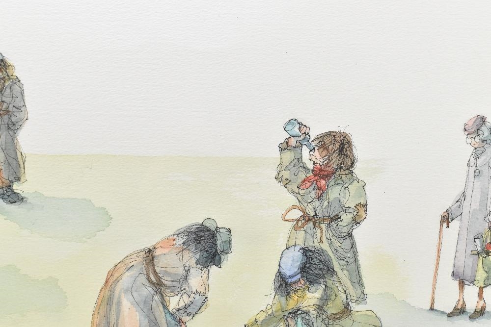 Albin Trowski | park scene with tramps playing bowls | MutualArt