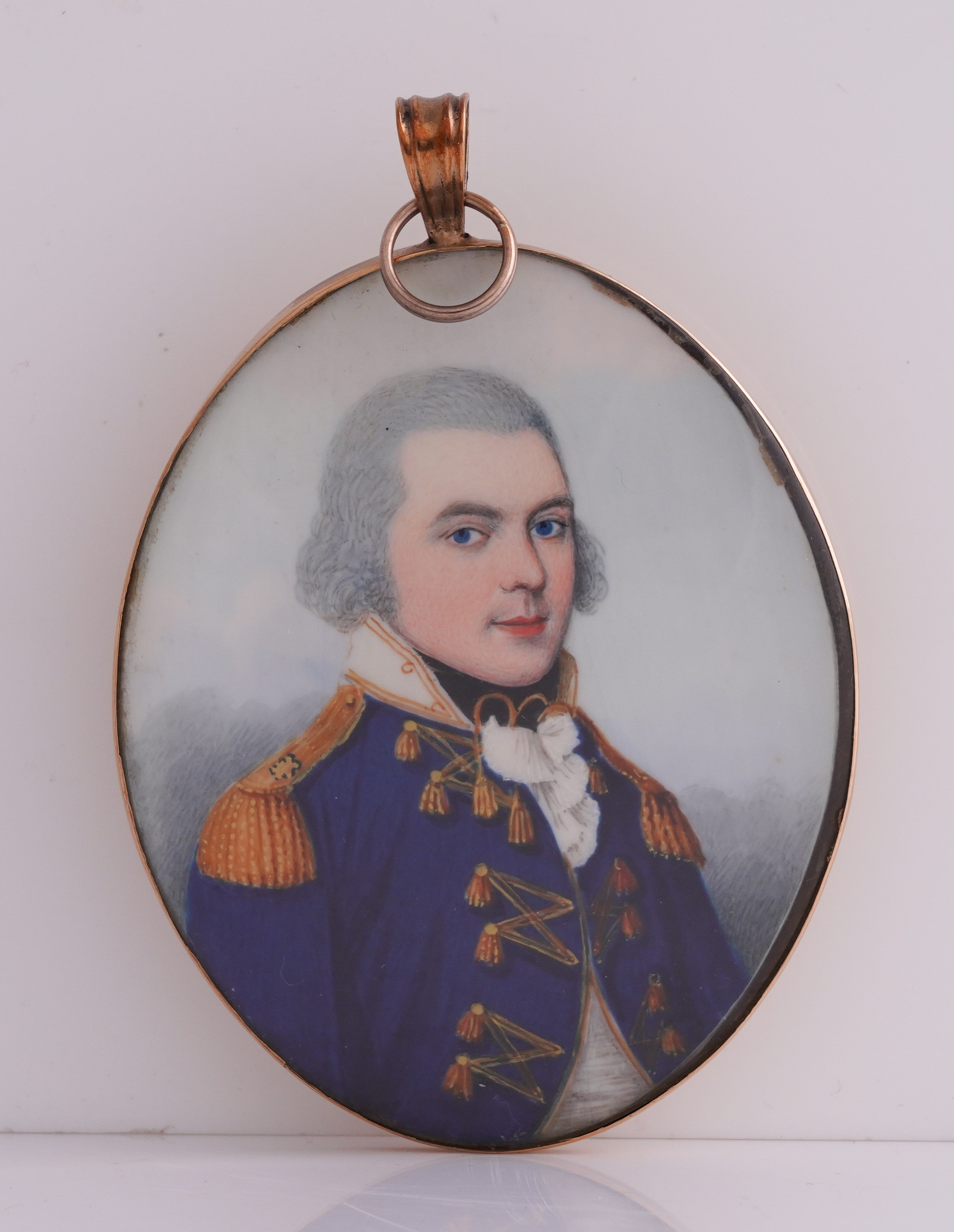 Frederick Buck | Portrait miniature of a young subaltern of the | MutualArt