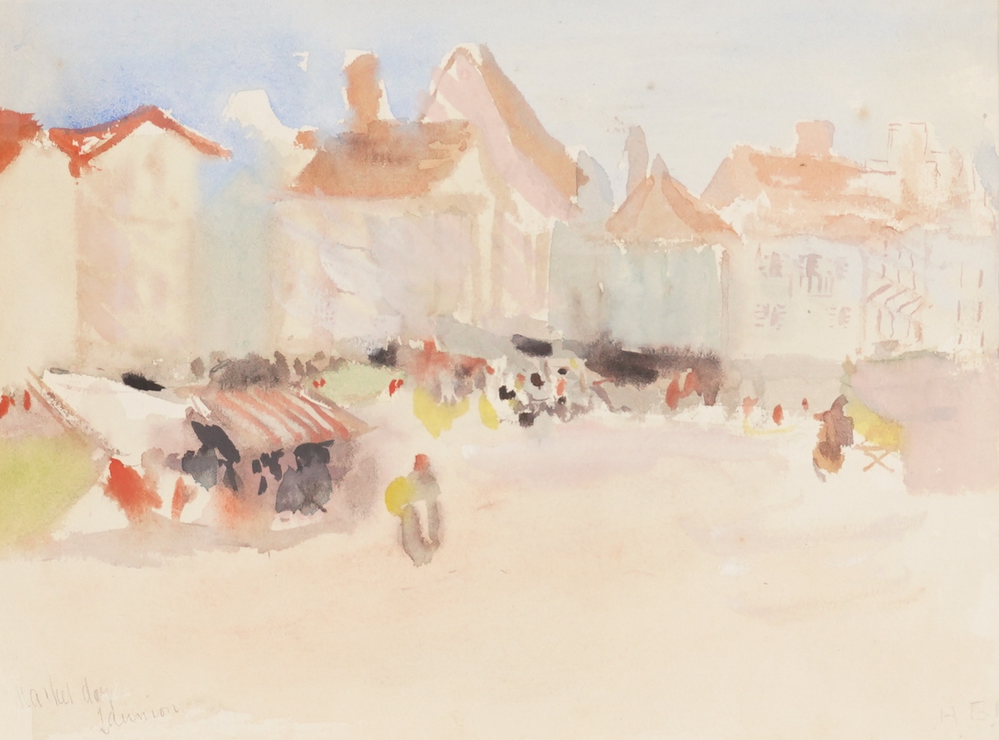 Hercules Brabazon Brabazon | Market Day in a Continental town | MutualArt