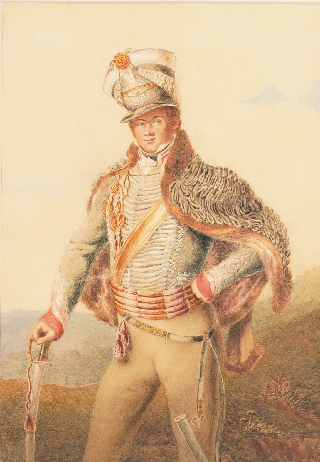 English School, 19th Century | Portrait of Hussar | MutualArt