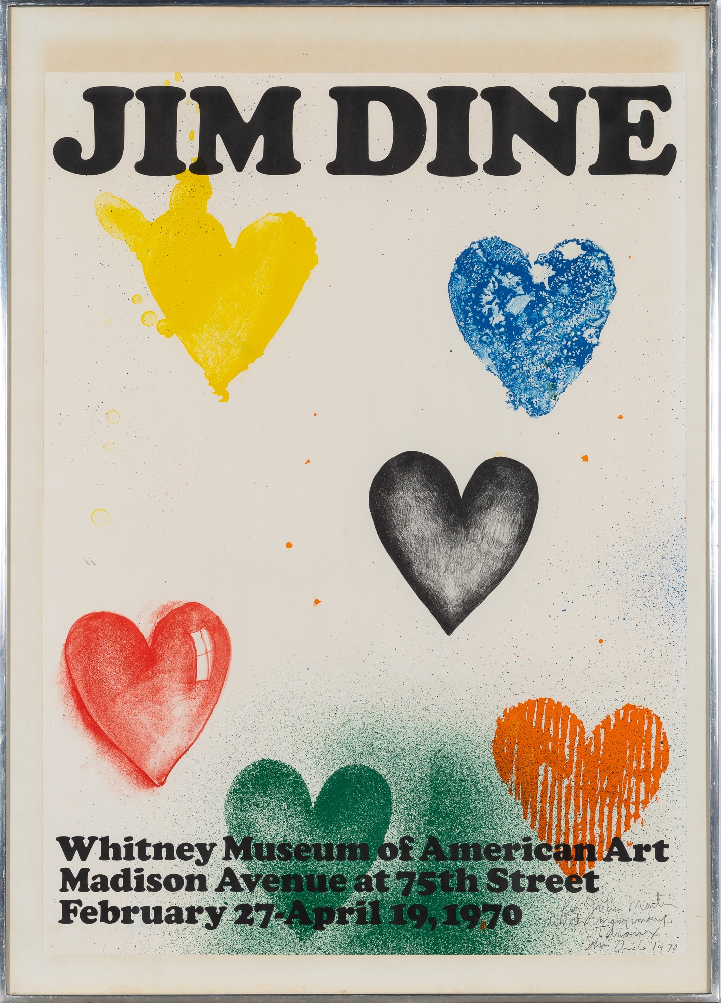 Jim Dine | JIM DINE WHITNEY MUSEUM OF AMERICAN ART (1970) | MutualArt