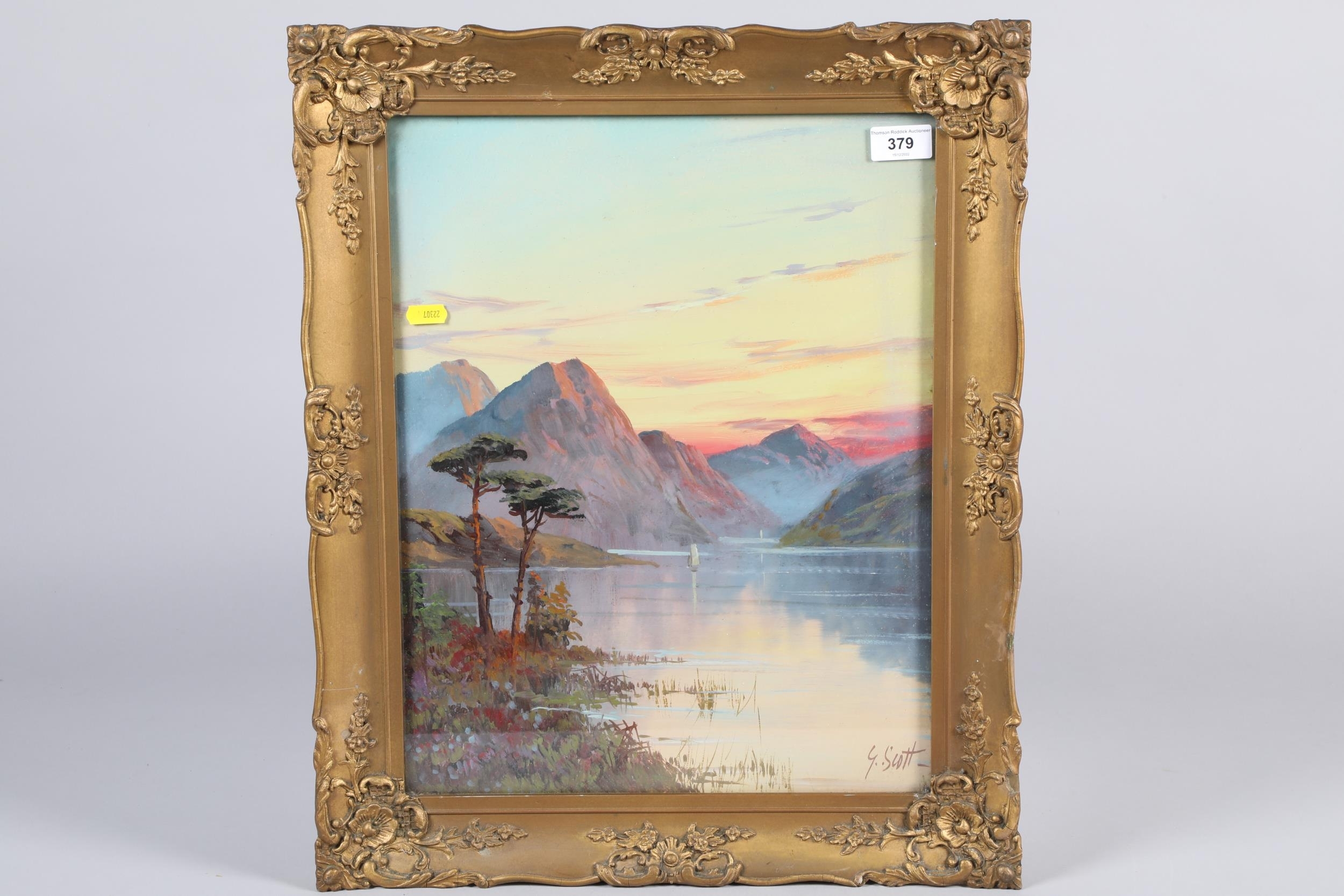 G. Scott | Sunset over the Mountains | MutualArt