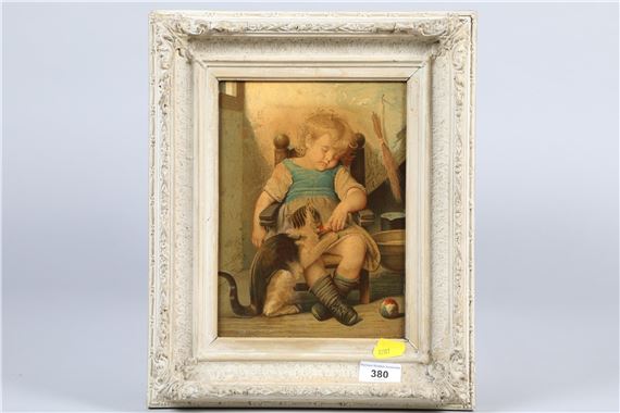 Léon Jean Bazile Perrault | Young Child sleeping on the Chair | MutualArt