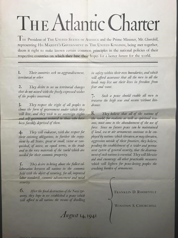 Sir Winston Churchill | The Atlantic Charter (1943) | MutualArt