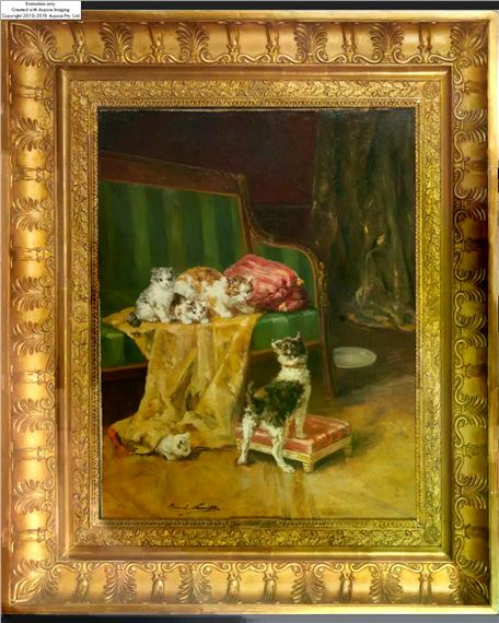 Arthur Alfred Brunel de Neuville | CHATONS ET CHIENS | MutualArt