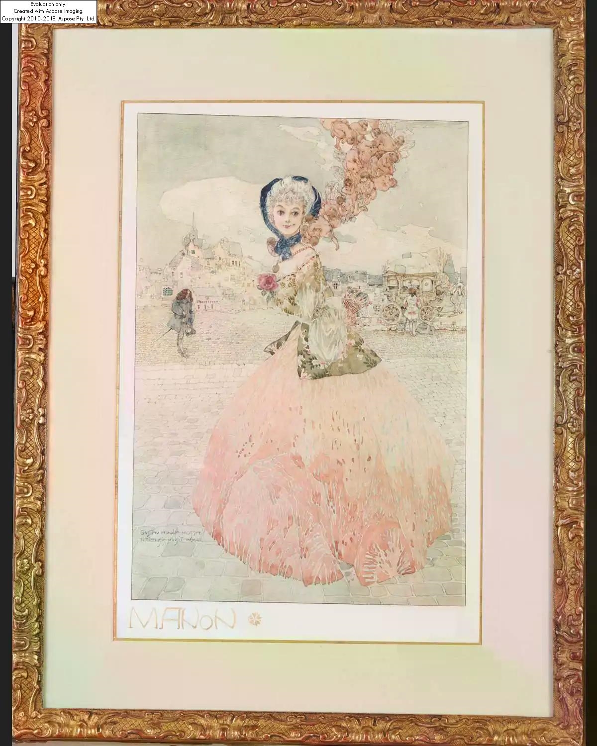 Gustave Adolphe Mossa | MANON (1907) | MutualArt