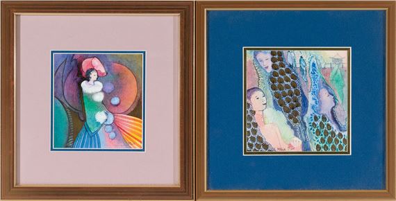 Marilyn Peck | Art Deco Ladies and Lace Shawls, 2 works | MutualArt