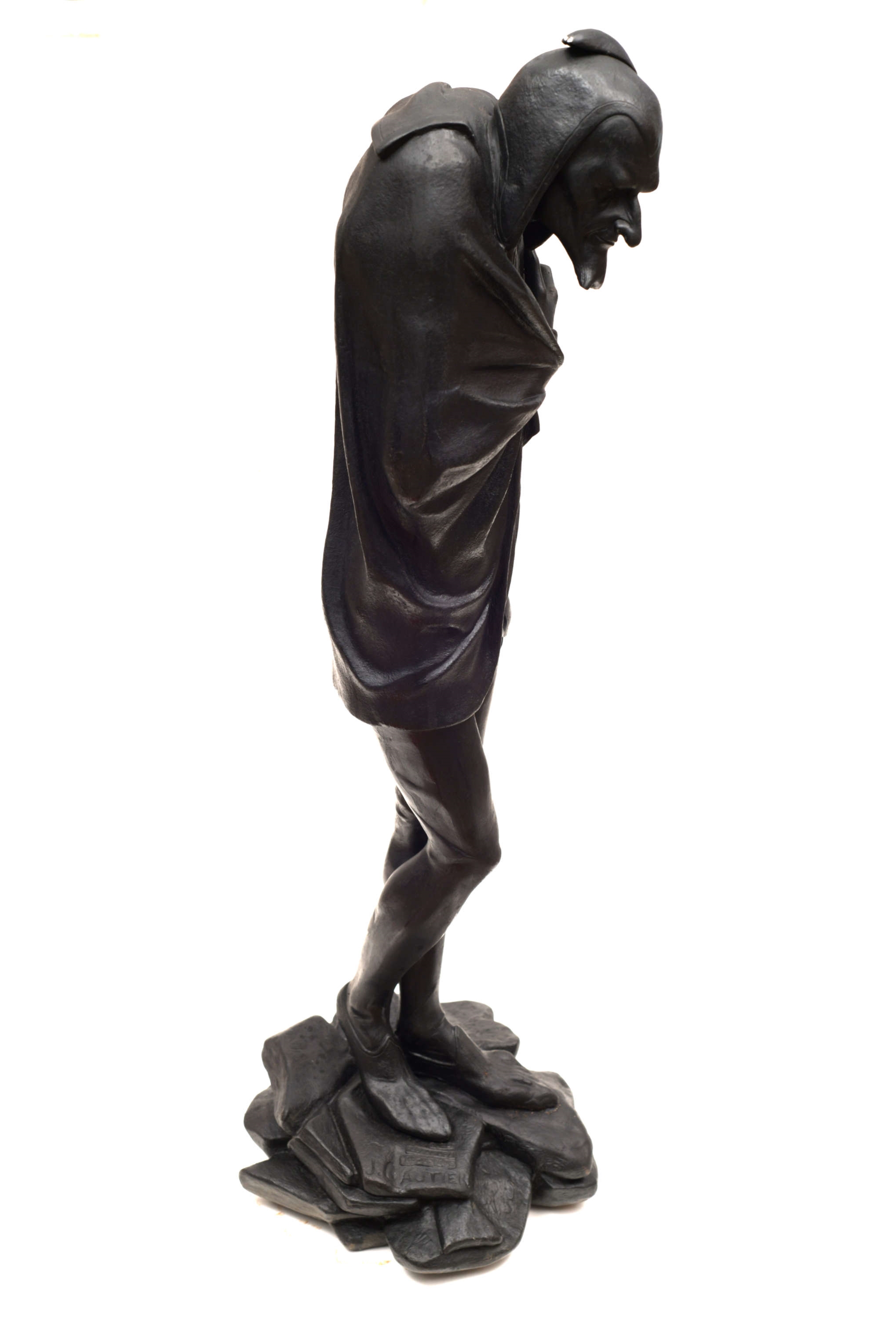 Jacques Louis Gautier | Cast iron figure Mephistopheles (20th Century ...