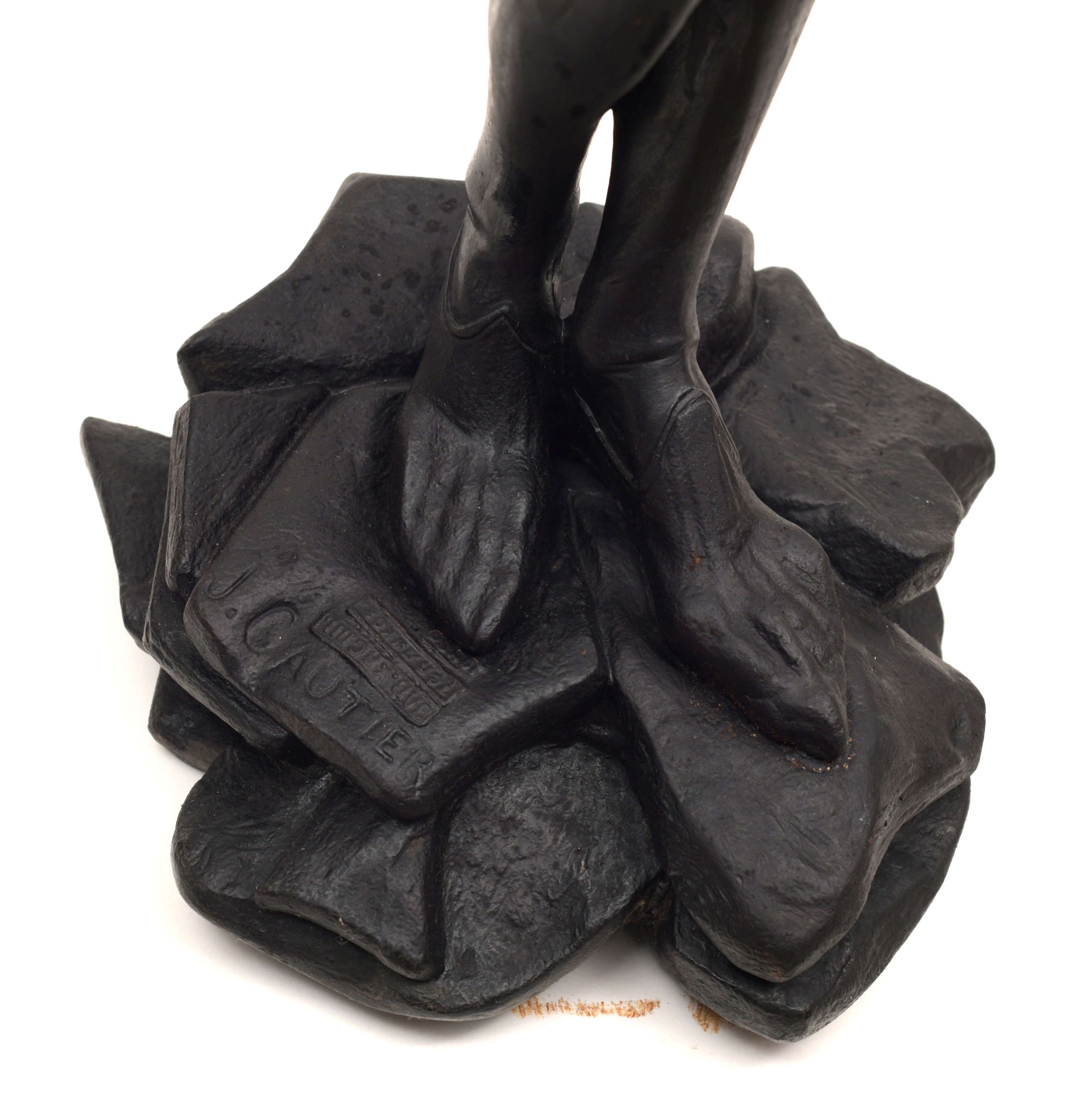 Jacques Louis Gautier | Cast iron figure Mephistopheles (20th Century ...