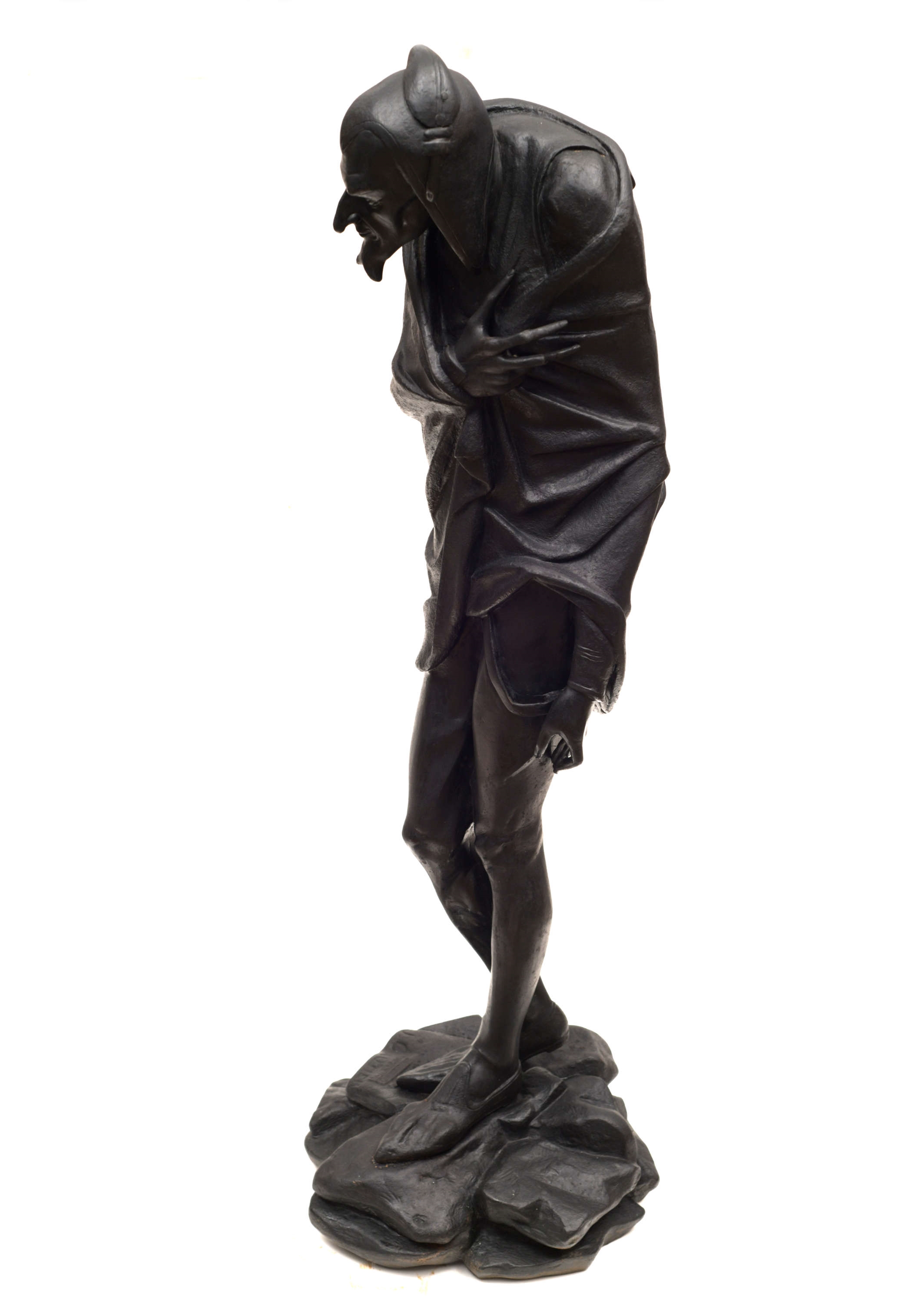 Jacques Louis Gautier | Cast iron figure Mephistopheles (20th Century ...