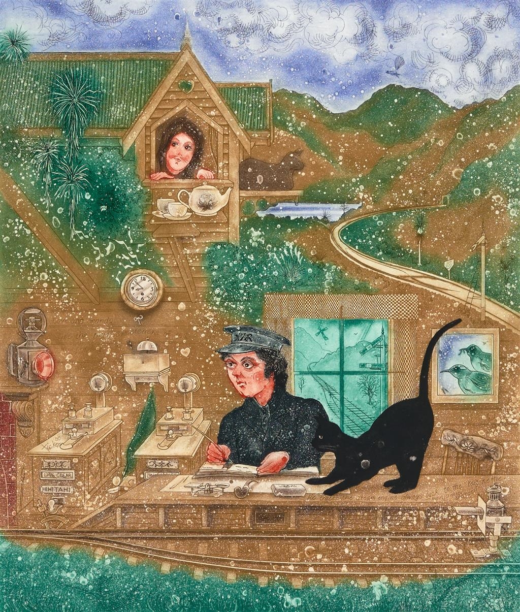 Gary Tricker | Station Master's Cat (1992) | MutualArt