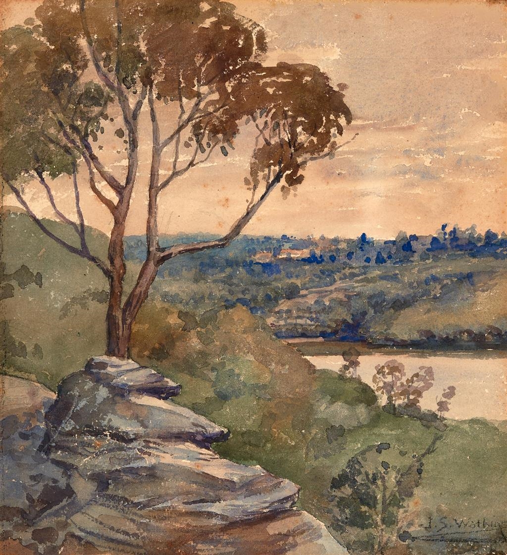 J.S. Watkins | Overlooking the Headlands | MutualArt