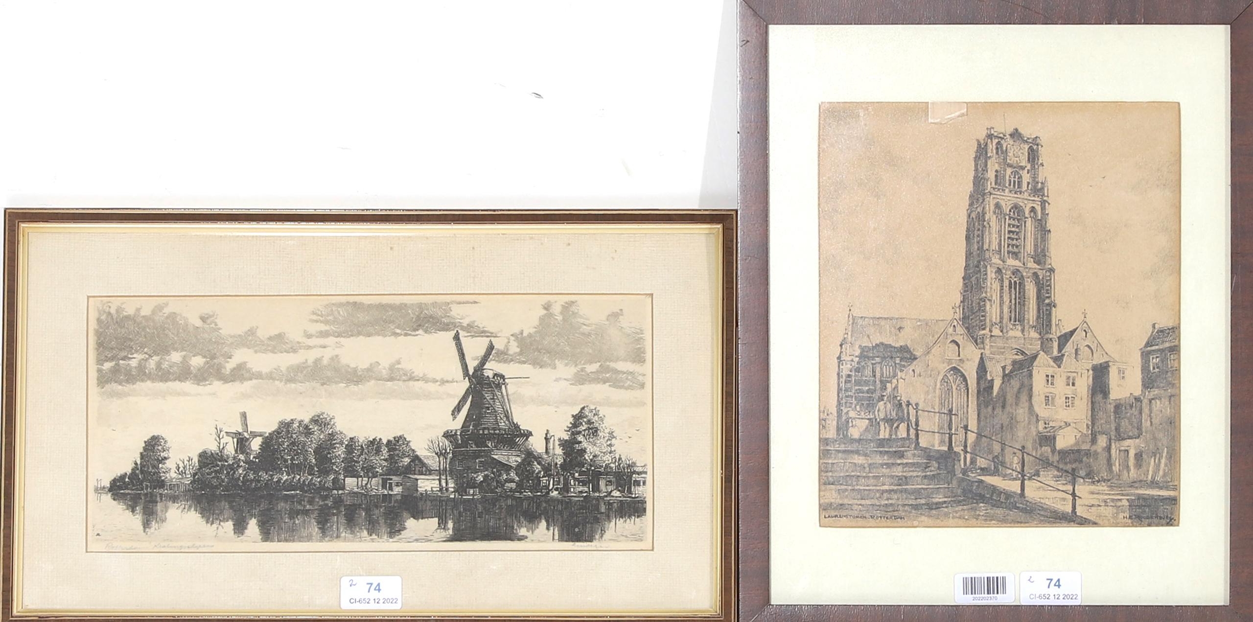 Hendrikus Elias Roodenburg | Afbeeldingen van Rotterdam | MutualArt