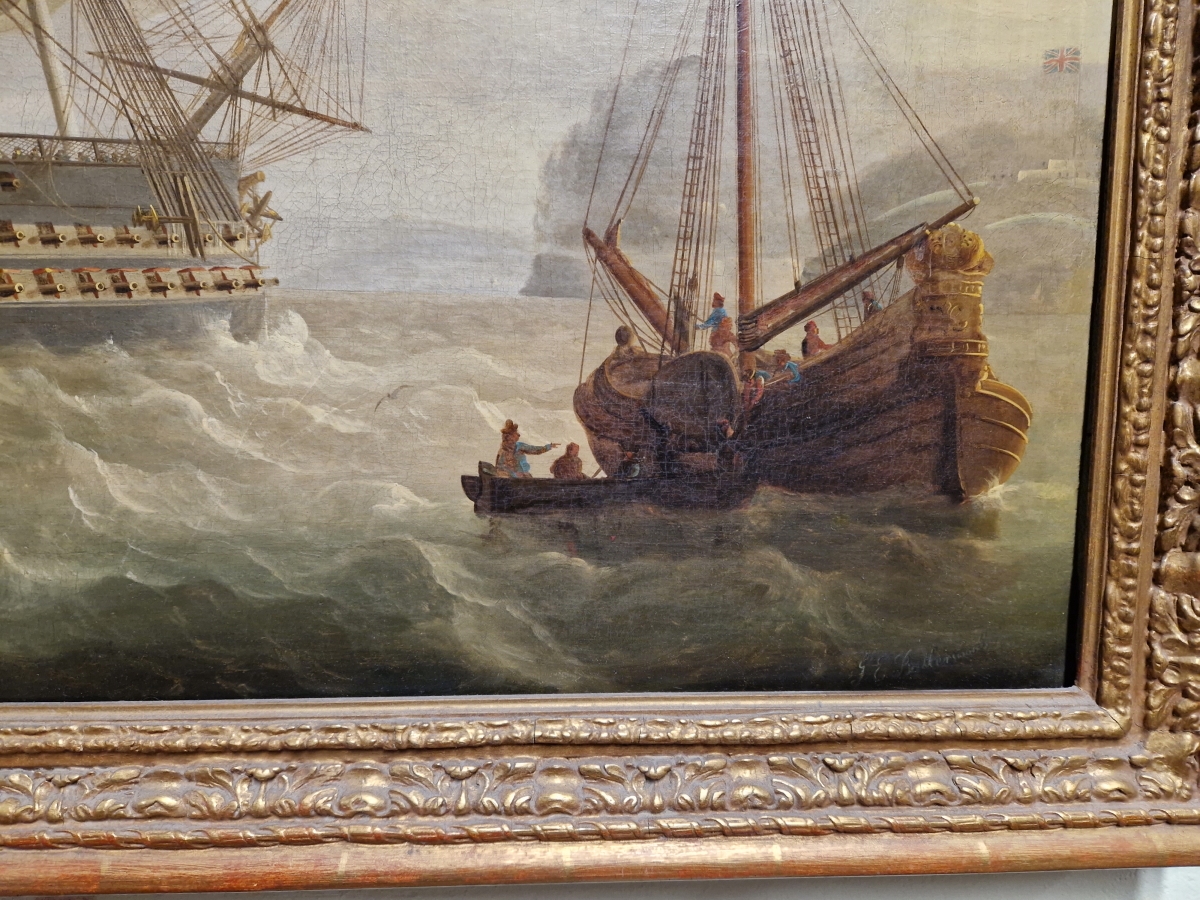 James E. Buttersworth | WARSHIPS IN FULL SAIL OFF SHORE | MutualArt