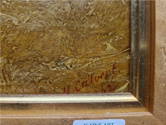 Henry Calvert | A DAPPLED GREY HORSE IN A STABLE | MutualArt