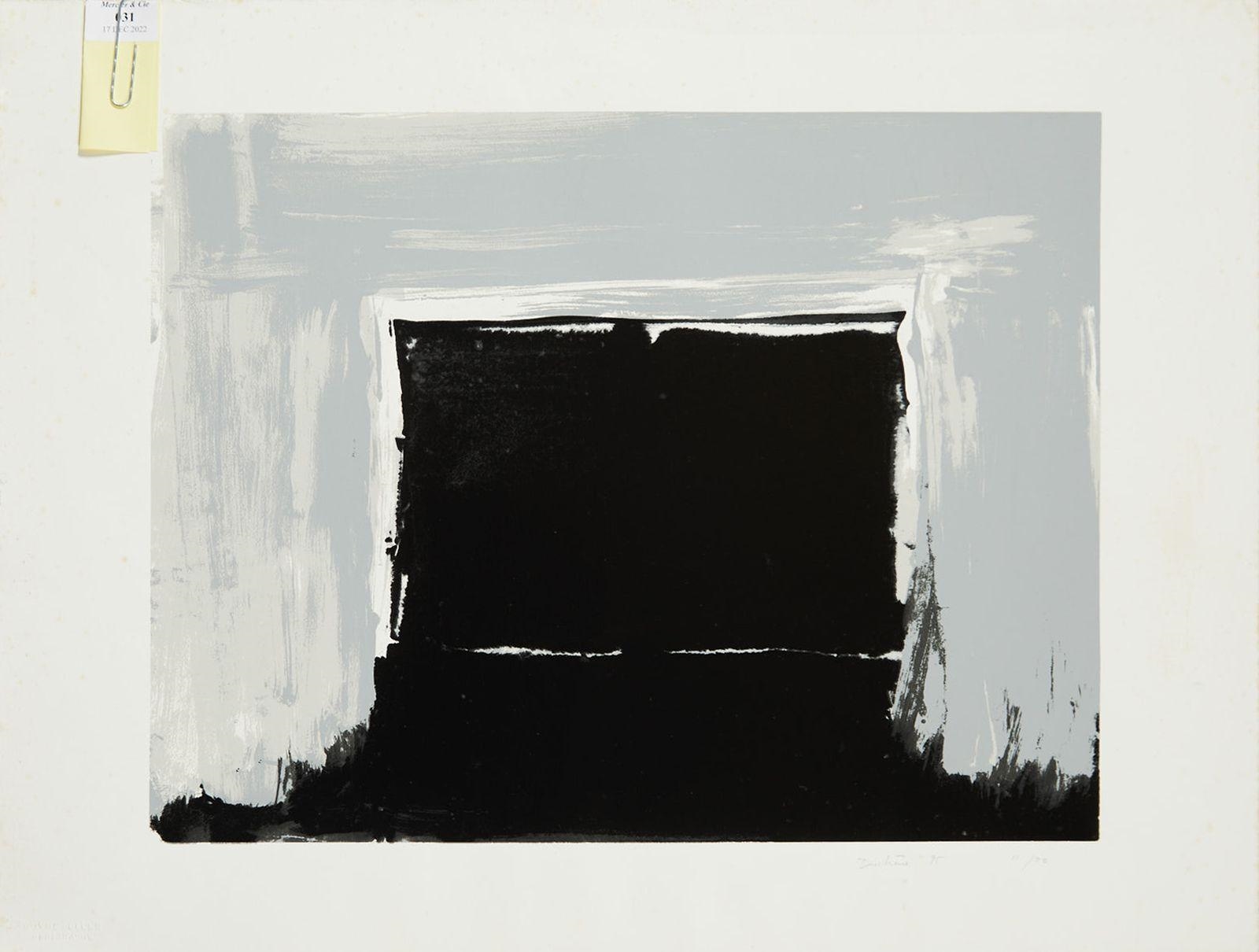 Gérard Duchene | Composition en noir et gris | MutualArt