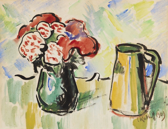 Karl Schmidt-Rottluff | Sommerblumen (1909) | MutualArt