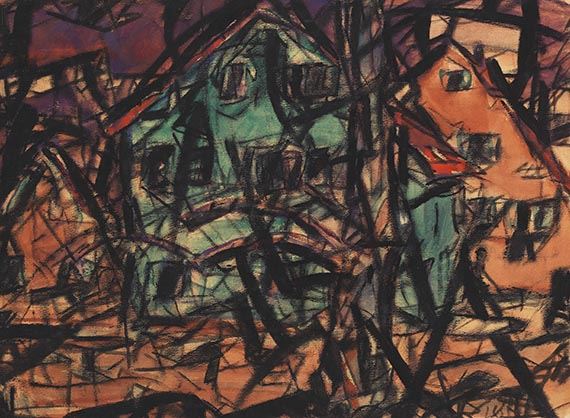 Christian Rohlfs | Häuser (1919) | MutualArt