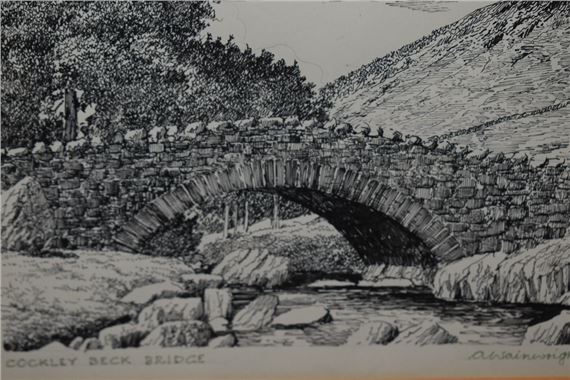 Alfred Wainwright | Cockley Beck Bridge | MutualArt
