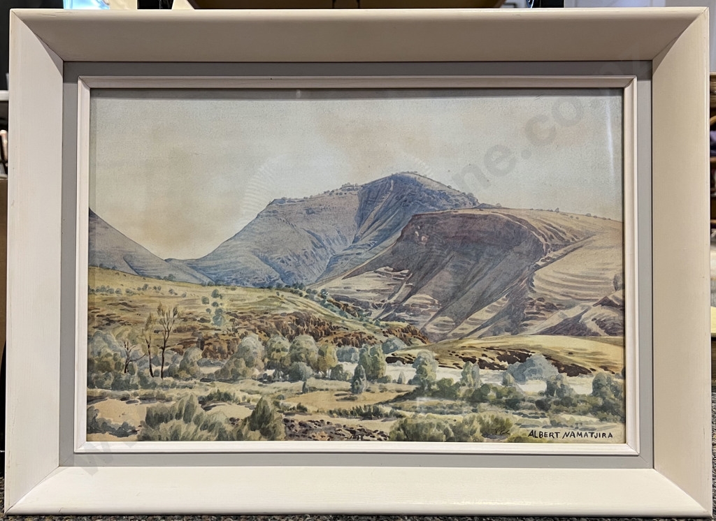 Albert Namatjira | Albert Namatjira - Mount Hermannsburg - Print ...